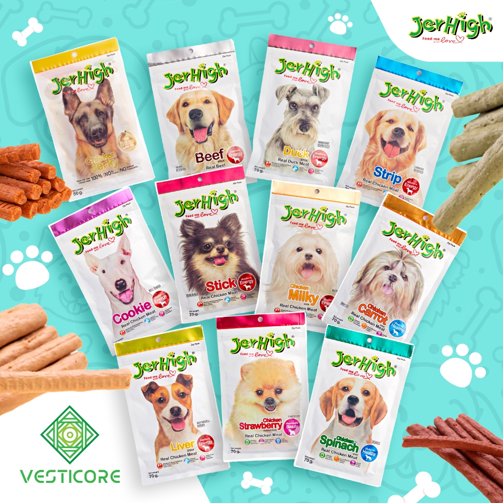 Jerhigh Dog Treats 70g for All Breeds | Shopee Philippines