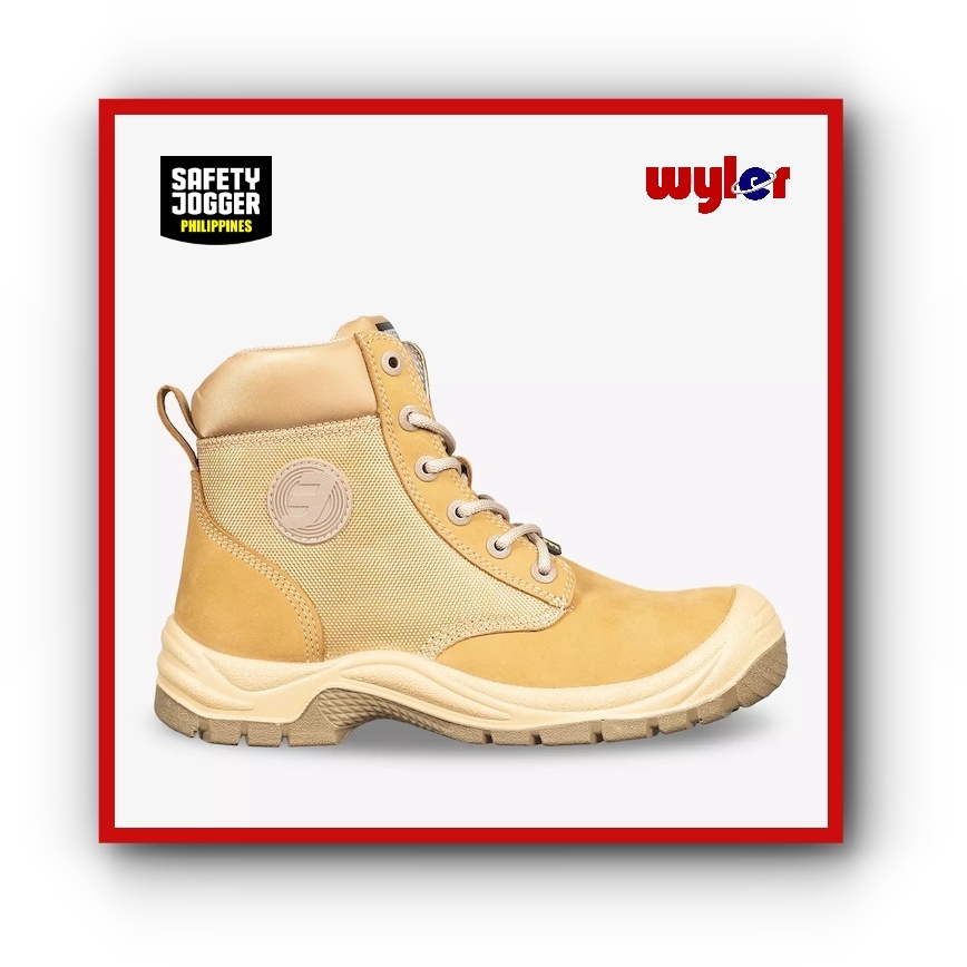 Safety Jogger Rush S3 Camel High Cut Steel Toe Safety Shoes w/ Side ...