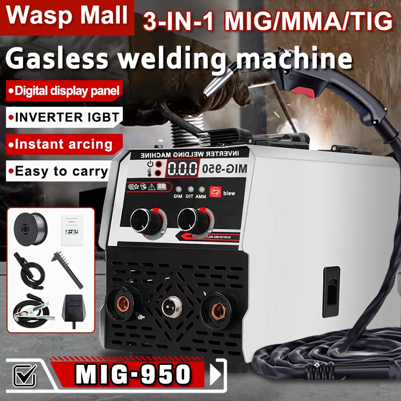 MIG-950 welding machine portable gasless welding machine IGBT MIG/MMA ...