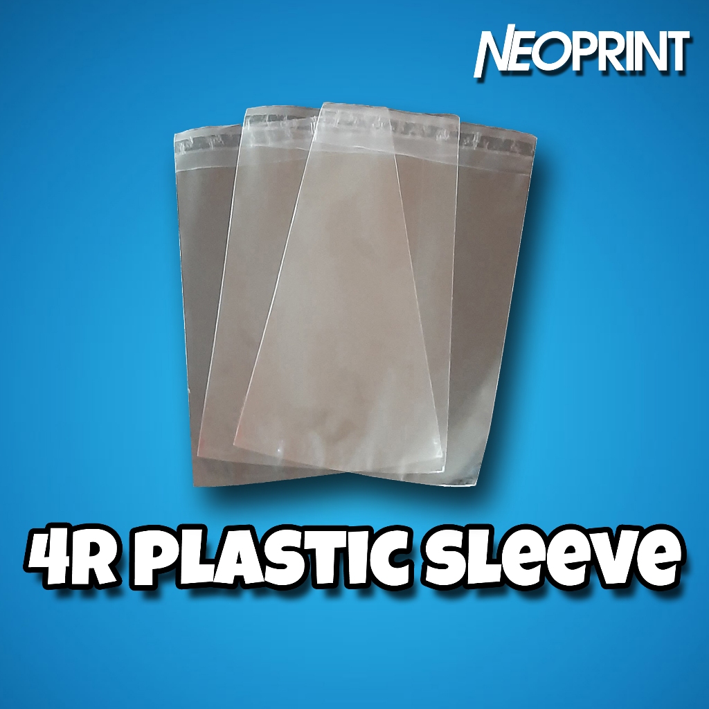 Neoprint OPP Plastic 4 X 6 inches plastic sleeve with adhesive | Shopee ...