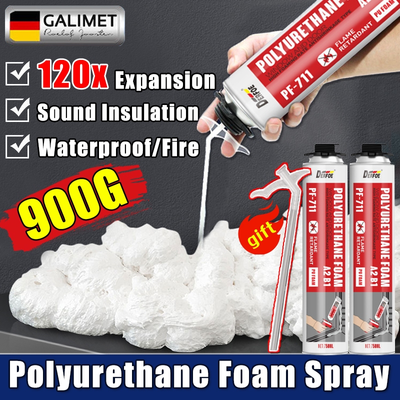 900g Polyurethane Foam Expanding Foam Spray 120 Times High Foaming Volume Sealant Foam Spray 