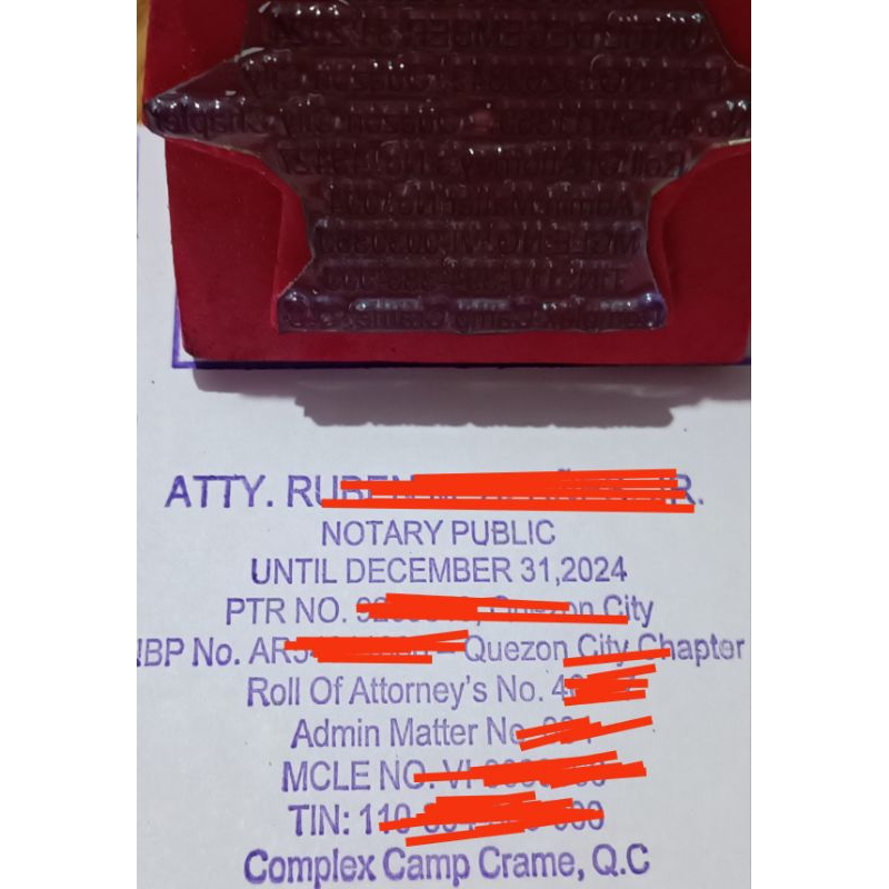 NOTARY STAMP MACHINE MADE | Shopee Philippines