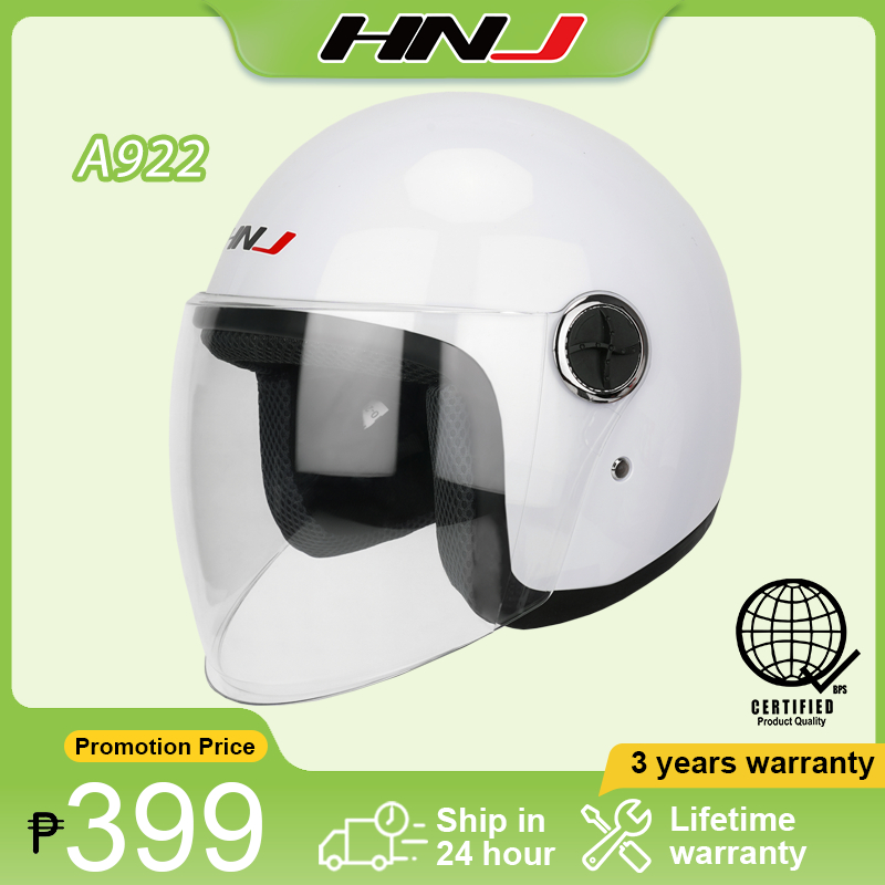 HNJ A922 classic half face helmet dual visor motorcycle for woman ...