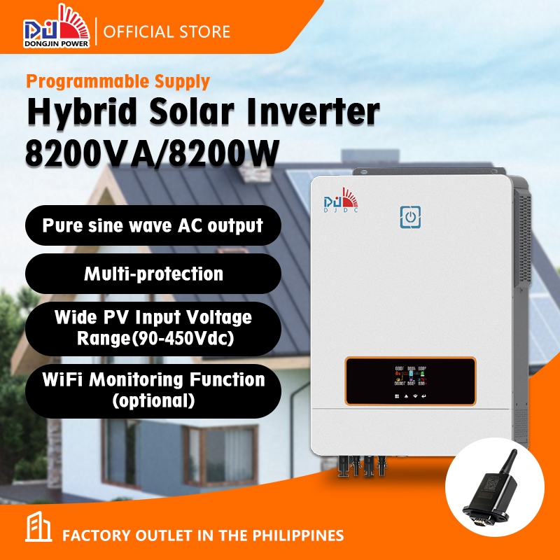 Hybrid Solar Inverter 8.2KW 48V Pure Sine Wave on-grid /off-grid ...