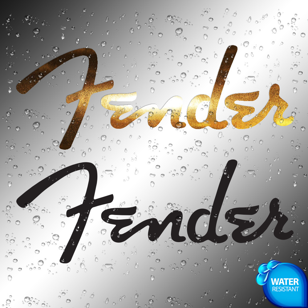1X Fender Sticker Decals (not printed) weather proof | 4 inches ...