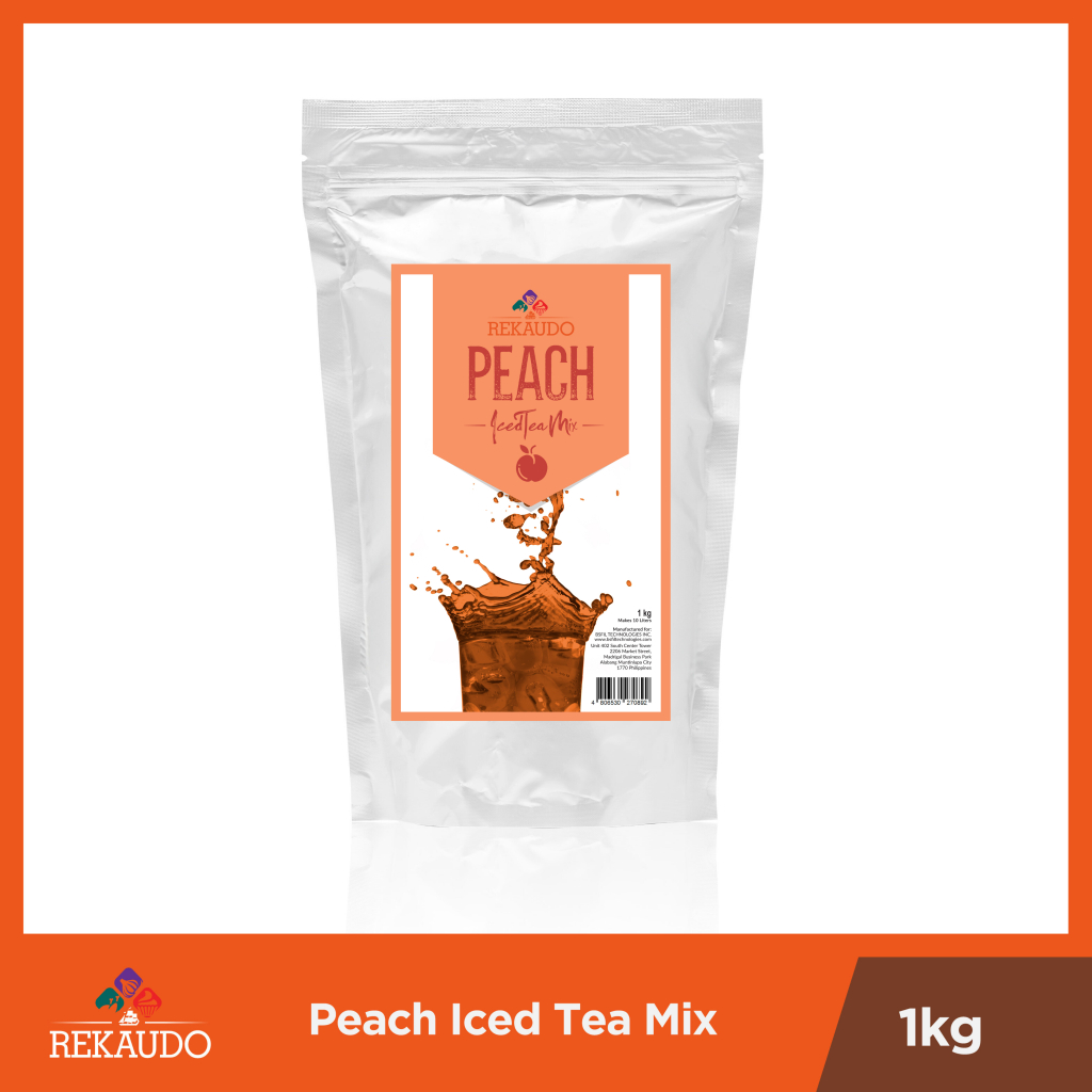 Rekaudo Peach Iced Tea Mix (1 kg) | Shopee Philippines