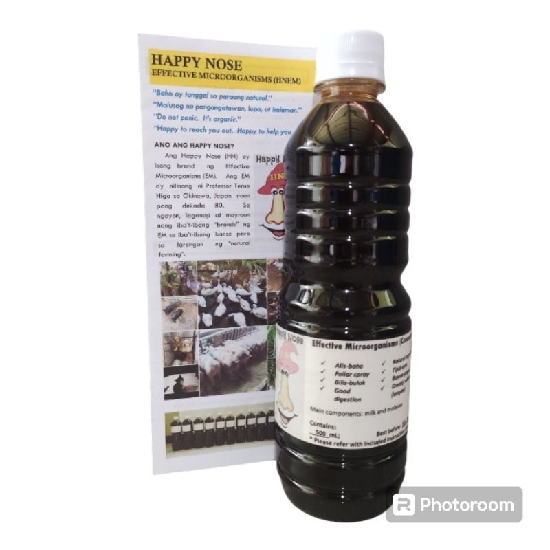 Happy Nose Effective Microorganisms (EM) half-liter (500 mL). tanggal ...