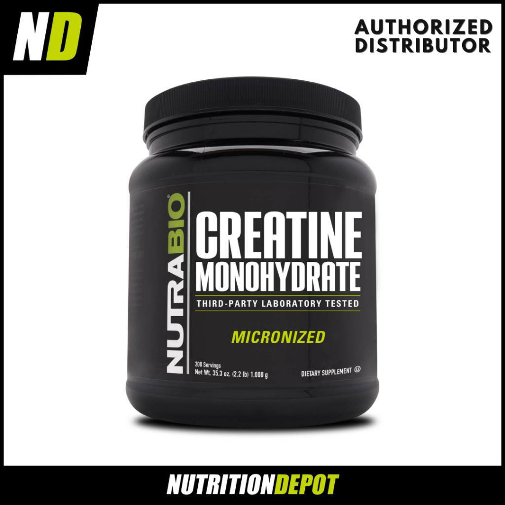 Nutrabio – CREATINE MONOHYDRATE 1000g (200 Servings) UNFLAVORED ...