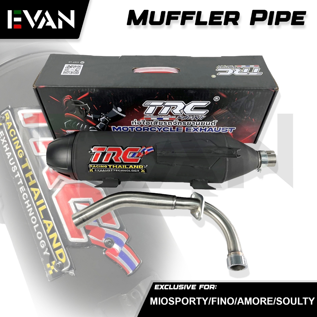 EVAN.PH TRC Muffler Pipe For Mio Sporty/Fino Carb/Nouvo/Amore | Shopee Philippines