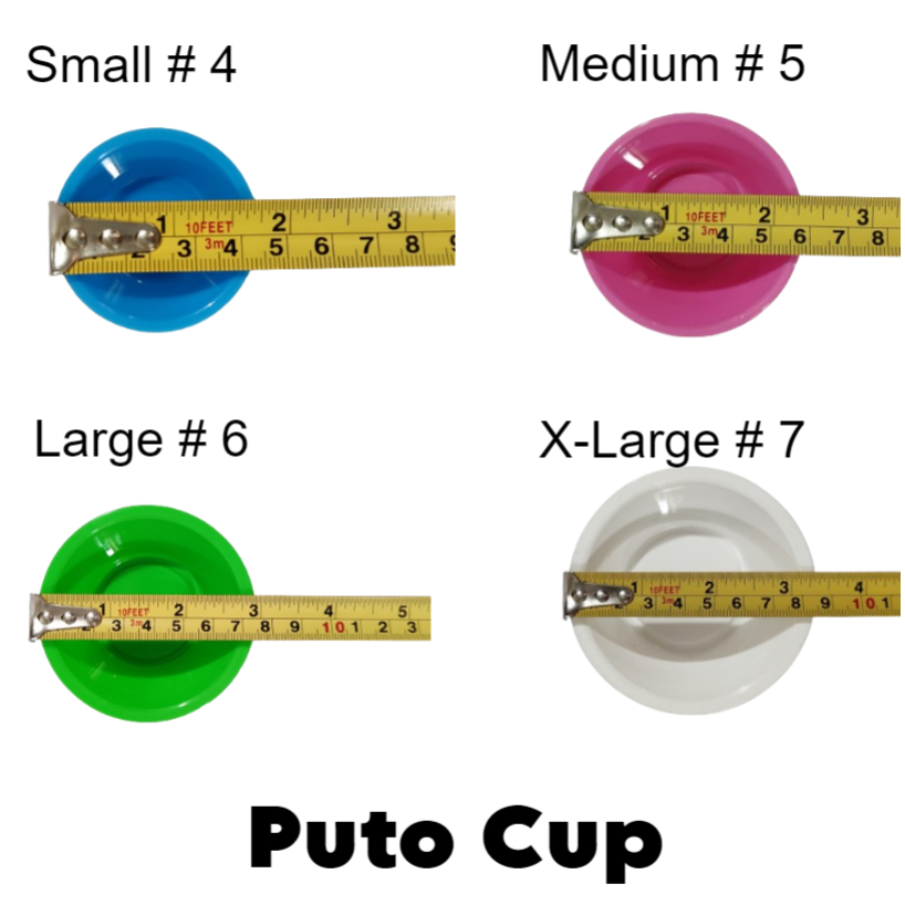 50pcs/set Plastic Puto Mould / Molder /Cups S-M-L-XL /Soy Sauce Bowl ...