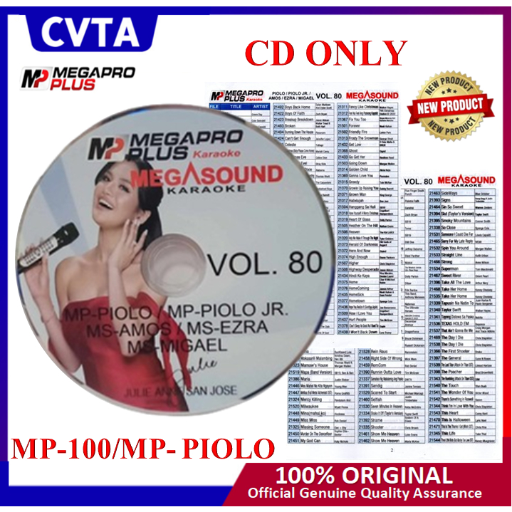 Megapro Plus MP100,Amos,Ezra,Migael Updated CD Vol: 80 | Shopee Philippines