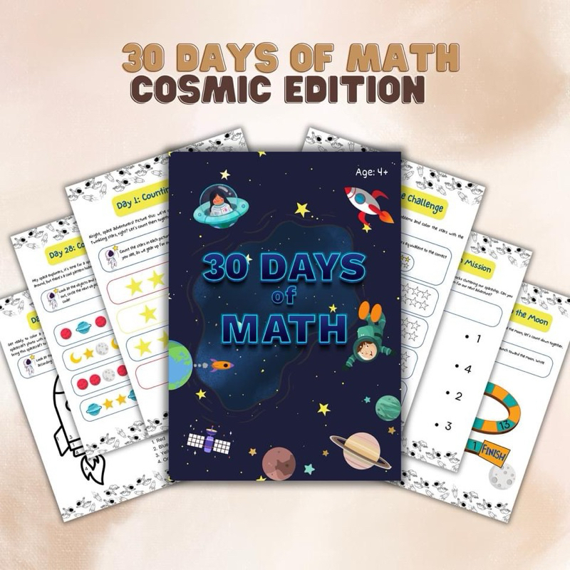 30 Days of Math: Cosmic Edition for Kids Educational | Shopee Philippines