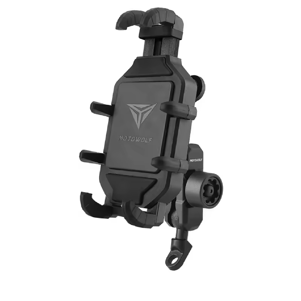 Motowolf Phone Holder v4 Shock Absorbing Cellphone Holder Dual Charging ...