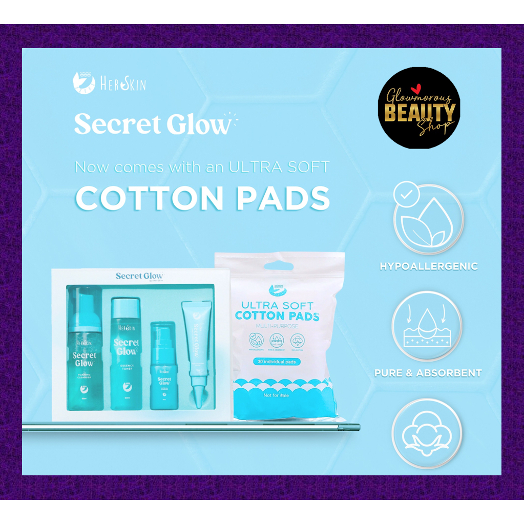 HER SKIN SECRET GLOW WITH FREE COTTON PADS 2026 EXPIRY | Shopee Philippines