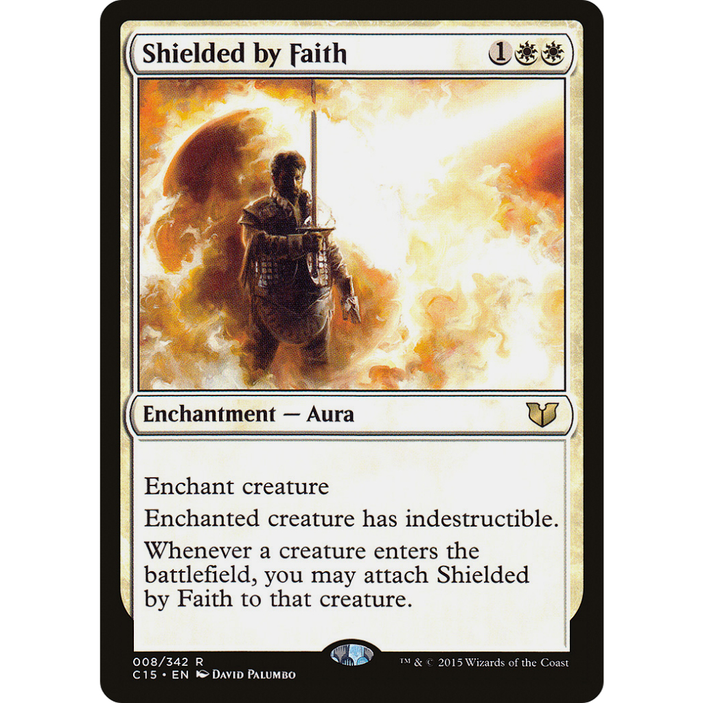 Shielded By Faith MTG Highly Rated Proxy (Sticker is already put on MTG ...