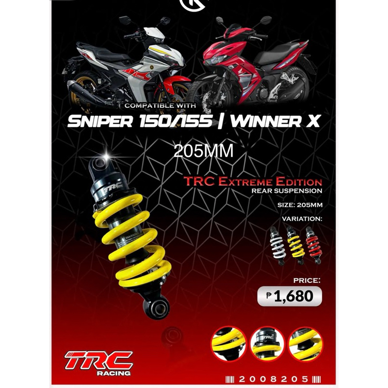 TRC REAR SHOCK SNIPER 150/155 AND HONDA WINNER X | Shopee Philippines