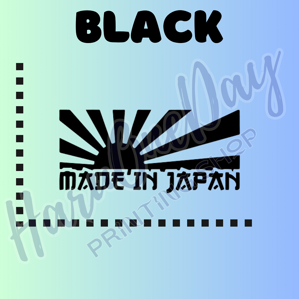 RISING SUN MADE IN JAPAN DECAL WATERPROOF STICKER | Shopee Philippines