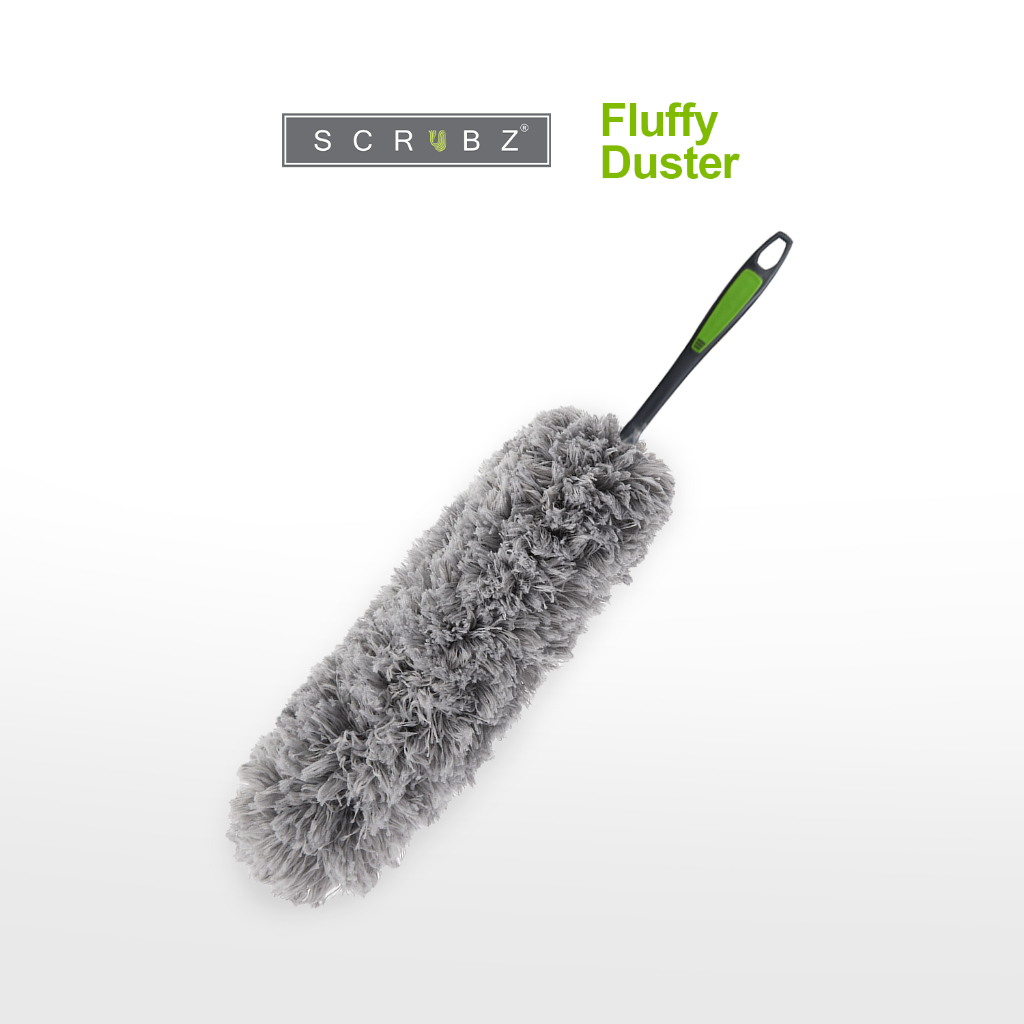 SCRUBZ Premium Fluffy Hand Duster Easy Grip Bedroom, Car Cleaning ...