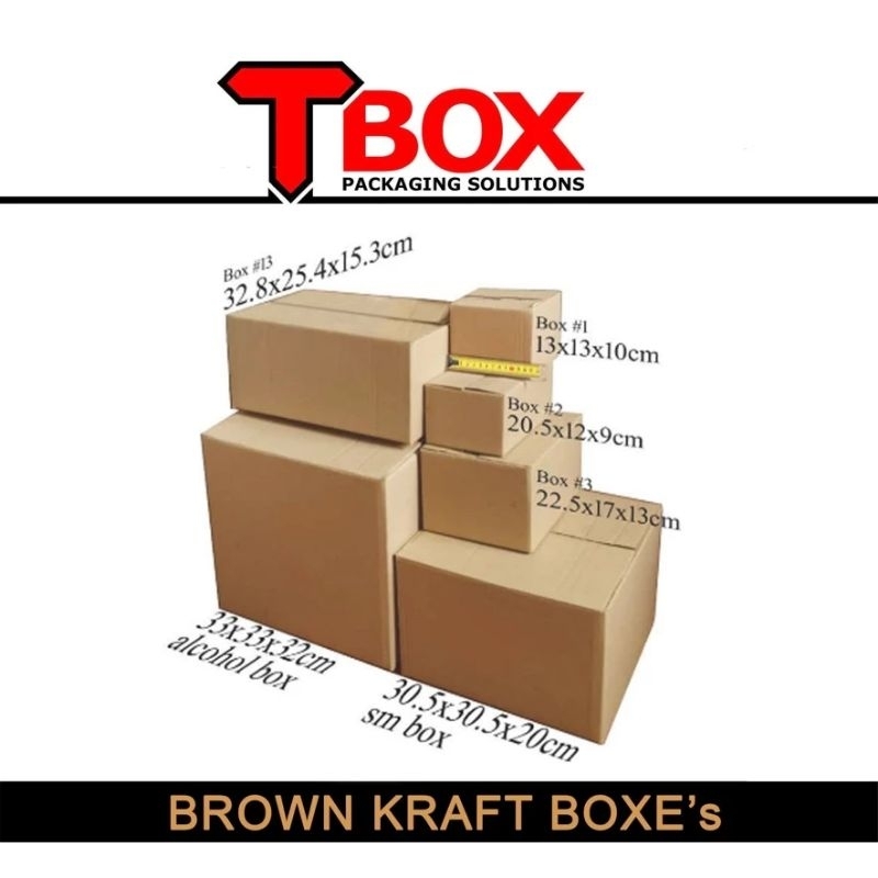 Carton box corrugated cardboard box packaging Kraft | Shopee Philippines