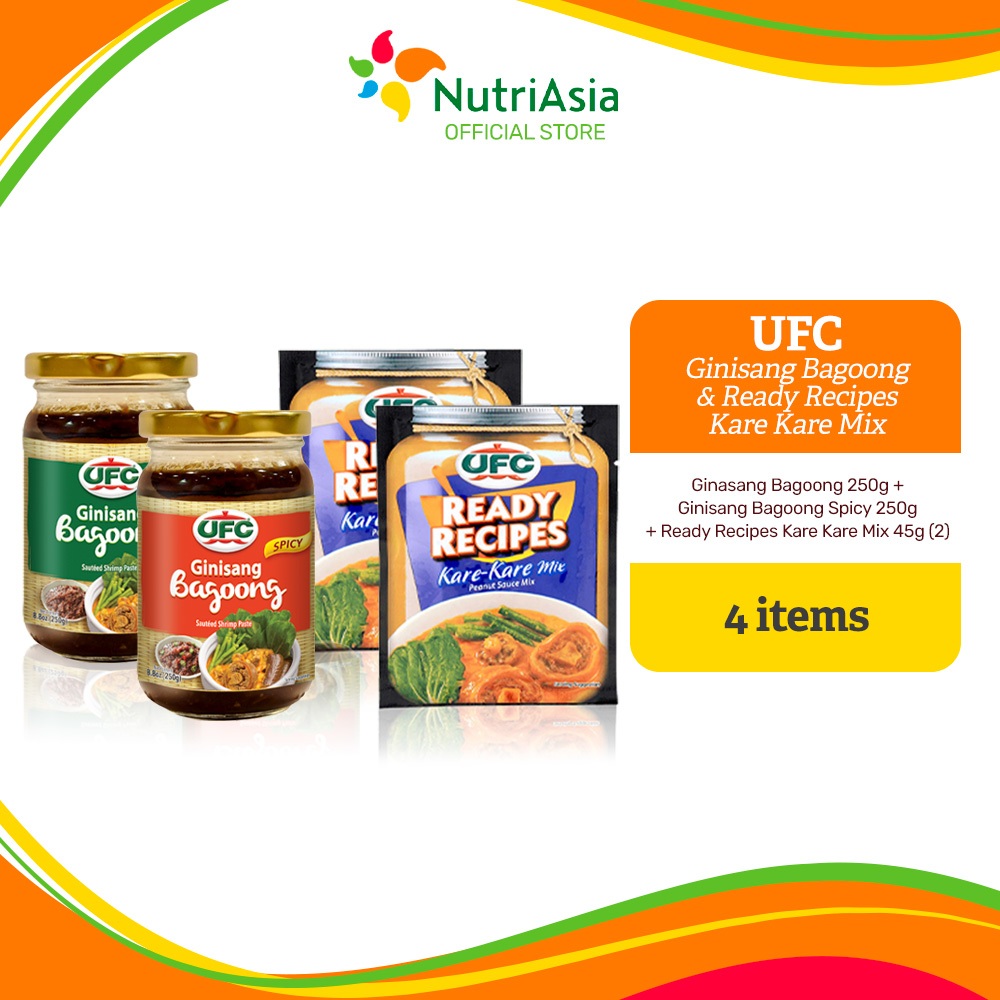 UFC Ginisang Bagoong 250g & Ready Recipes Kare-kare 45g | Shopee ...