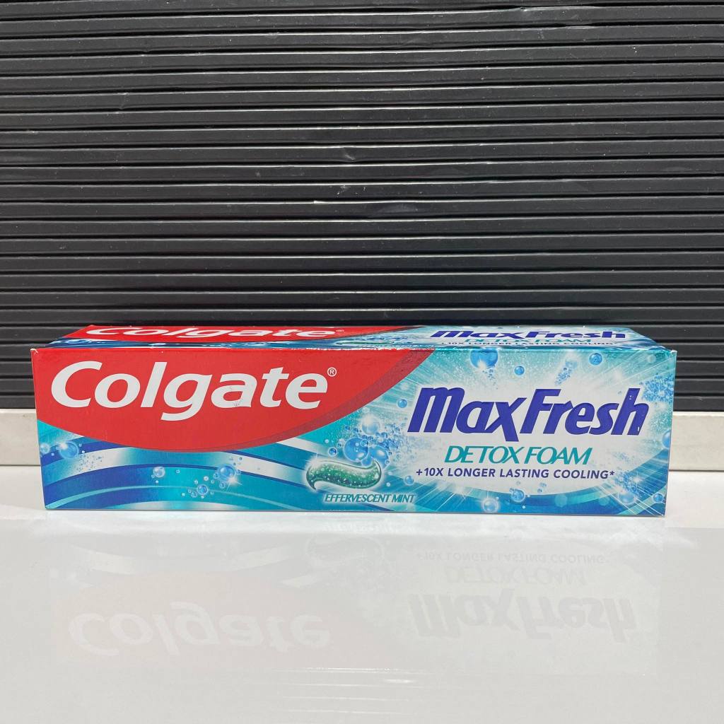 Colgate Max Fresh Detox Foam Effervescent Mint 75ml | Shopee Philippines