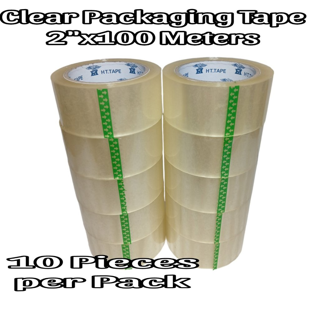 100 METERS CLEAR/TRANSPARENT PACKAGING TAPE BUNDLE PROMO RATE 2 ...