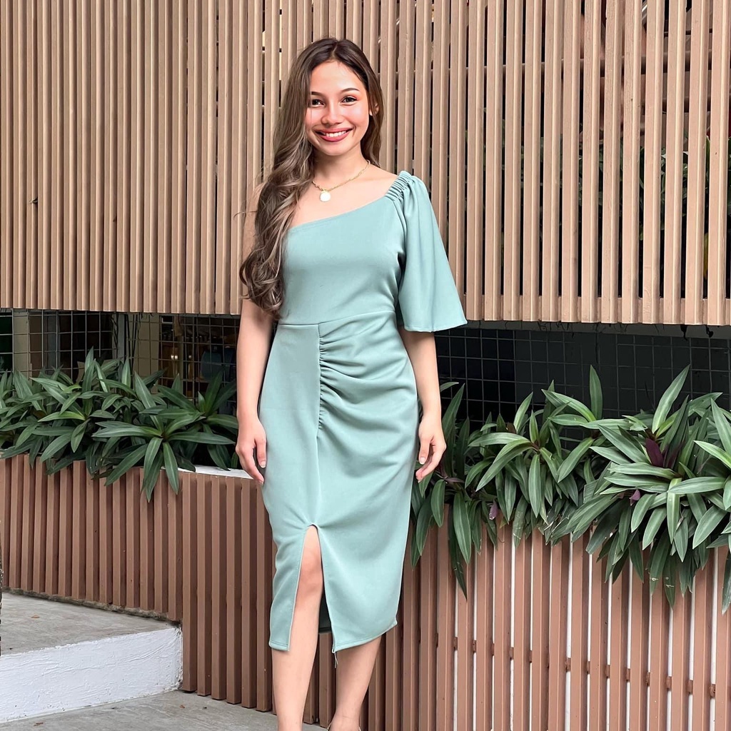 ONE SHOULDER DRESS FORMAL DRESS COCKTAIL DRESS GRADUATION DRESS SEMI ...