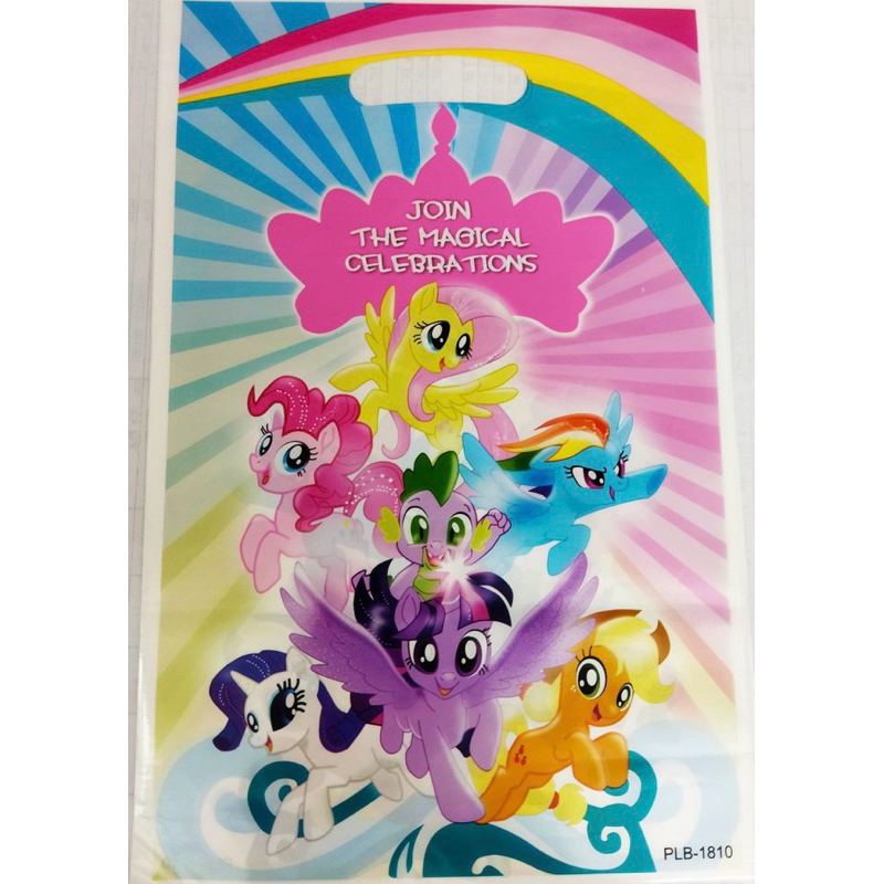 10pcs Little Pony Plastic Lootbag for Giveaways and Gift | Shopee ...