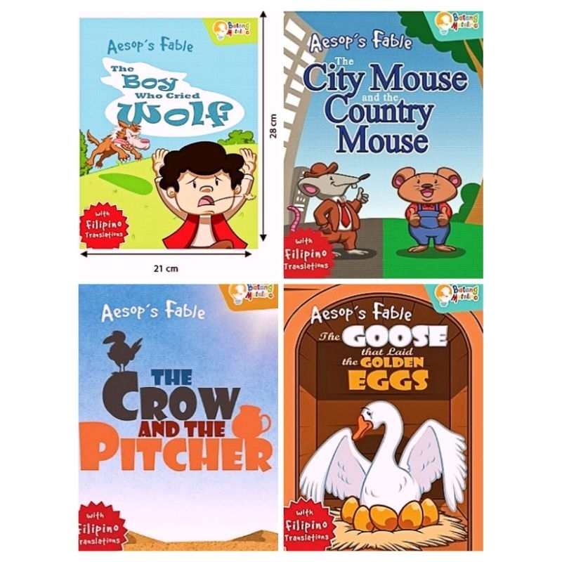 Aesop's Fables storybooks (Series 2) English-Filipino | Shopee Philippines