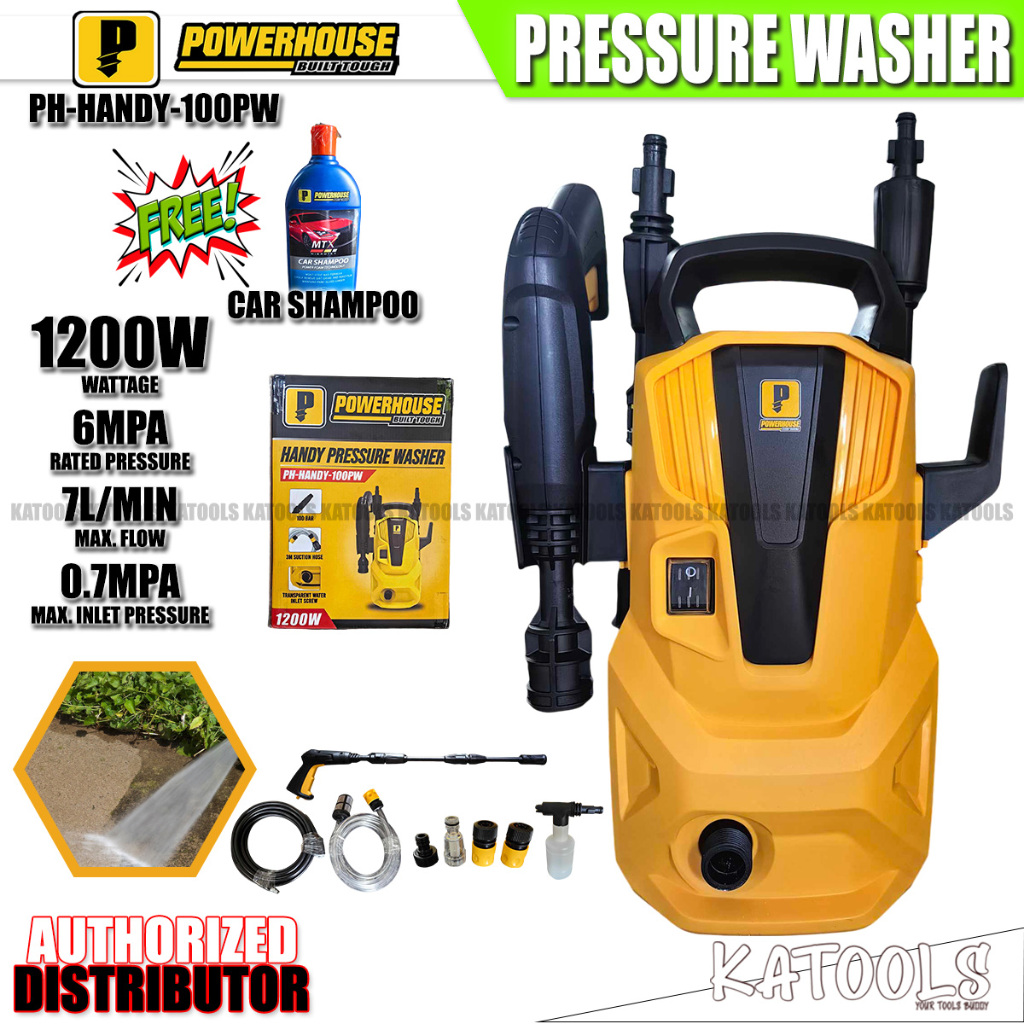 POWERHOUSE Handy Pressure Portable Car Washer and Cleaning Machine with ...