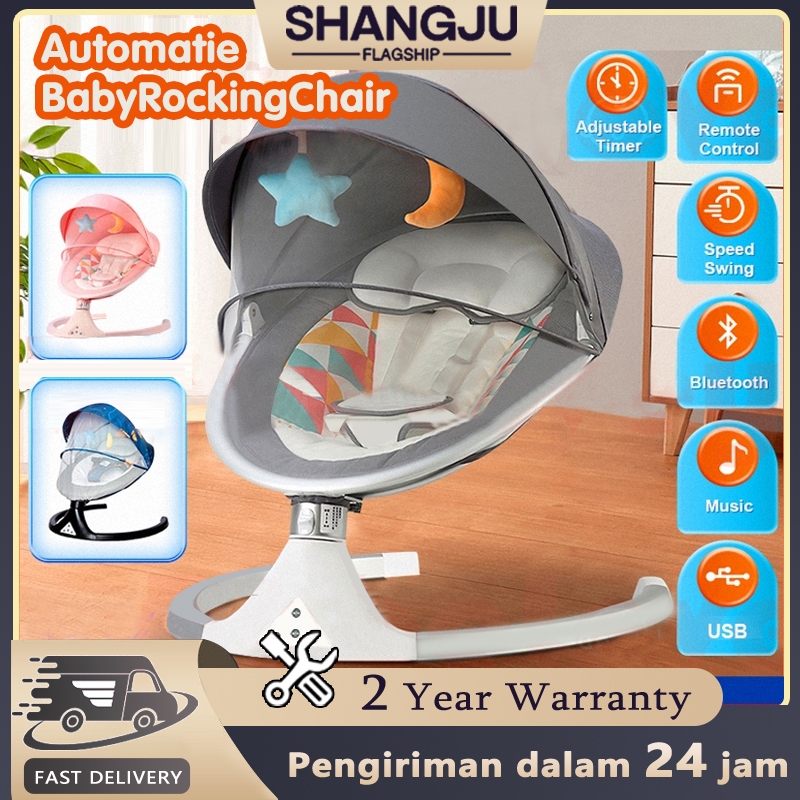 Baby electric rocking chair foldable newborn baby rocking chair smart ...