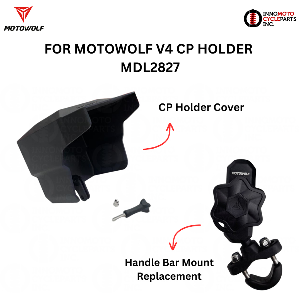 CP HOLDER COVER and REPLACEMENT MOUNT for Motowolf V4 CP Holder MDL2827 ...
