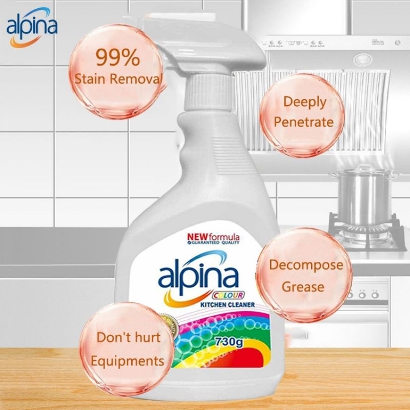 kitchen Cleaner 730mL Oven Cleaner Cookware Crease Spray Strong heavy ...