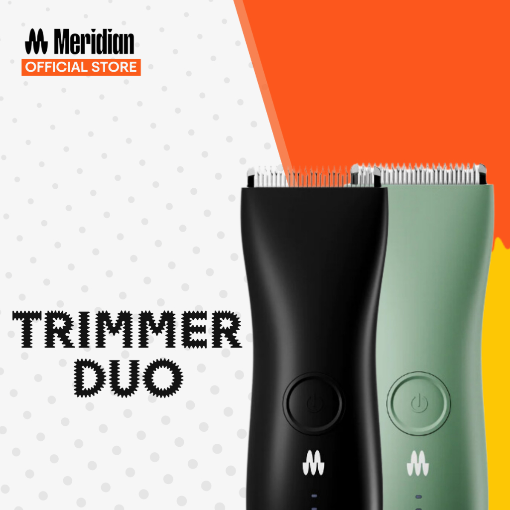Meridian The Trimmer Duo Electric Waterproof Wet/Dry Groin & Body ...