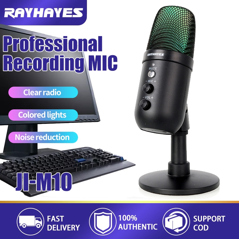 USB Game Microphone Studio Professional Microphone for PC Computer ...