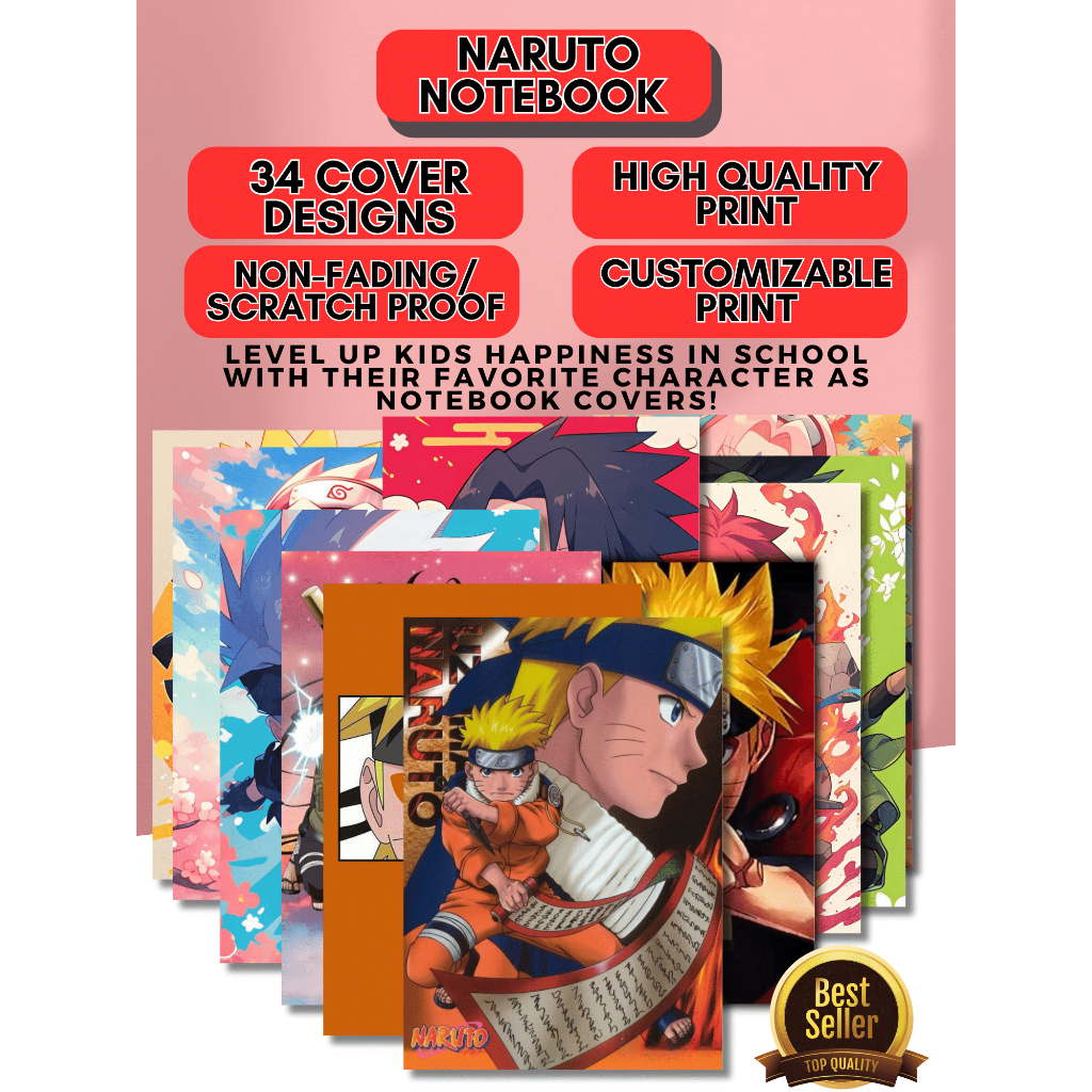 Personalized Customized notebook NARUTO design ( composition / writing ...