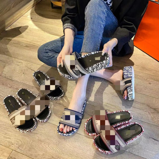new super fashion Knitted telescopic 2 inch wedge sandals for women ...