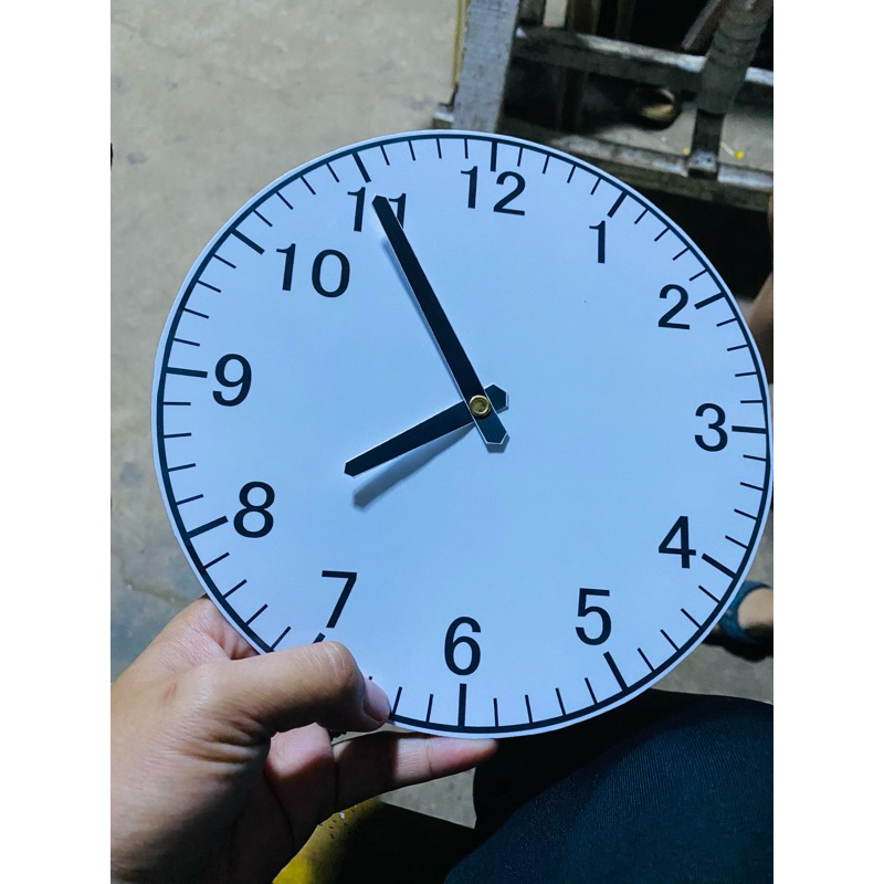 LAMINATED ANALOG PAPER CLOCK | Shopee Philippines