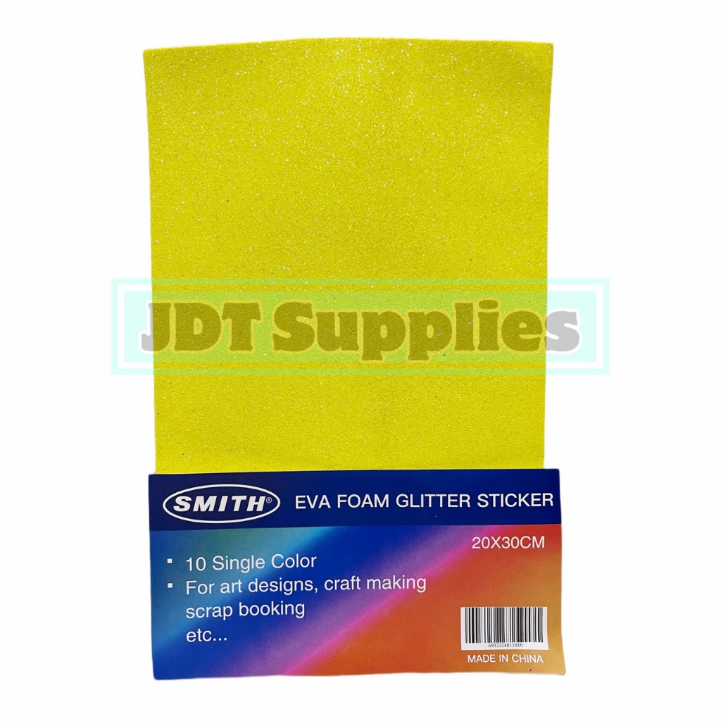 Glitter Sponge/Foam Sticker Paper [A4 size][5 & 10sheets/pack] | Shopee ...