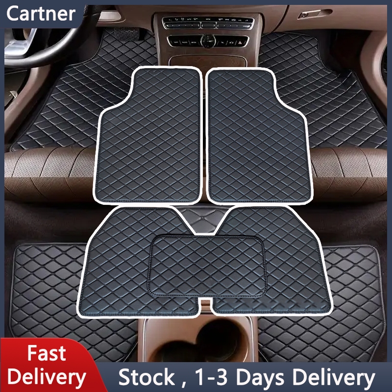 5pcs Universal Car Floor Mats Deluxe Carpet Floor Mat Waterproof ...