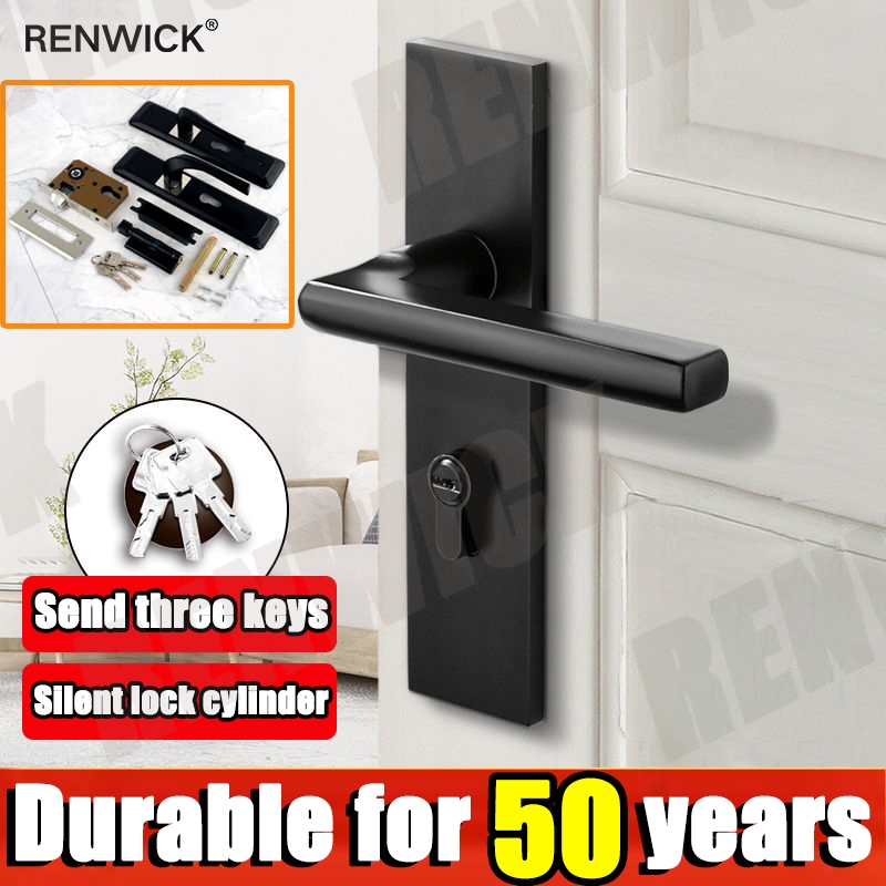 Doors lock set knob double lock mute door locked Set Door Knob For ...