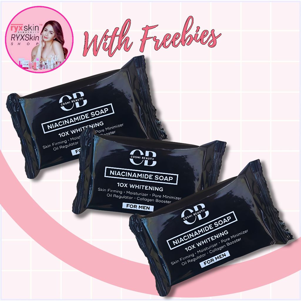 Cosmi Beauty Niacinamide Soap 70g 10x Whitening Soap For Men Freebies Shopee Philippines