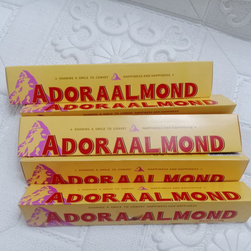 Adora Almond Chocolate / Triangle Shape Chocolate 100g | Shopee Philippines