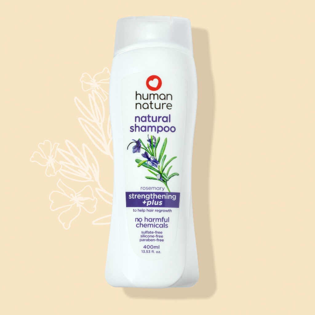 Human Nature Strengthening +PLUS Shampoo 180ml (Rosemary) | Shopee ...