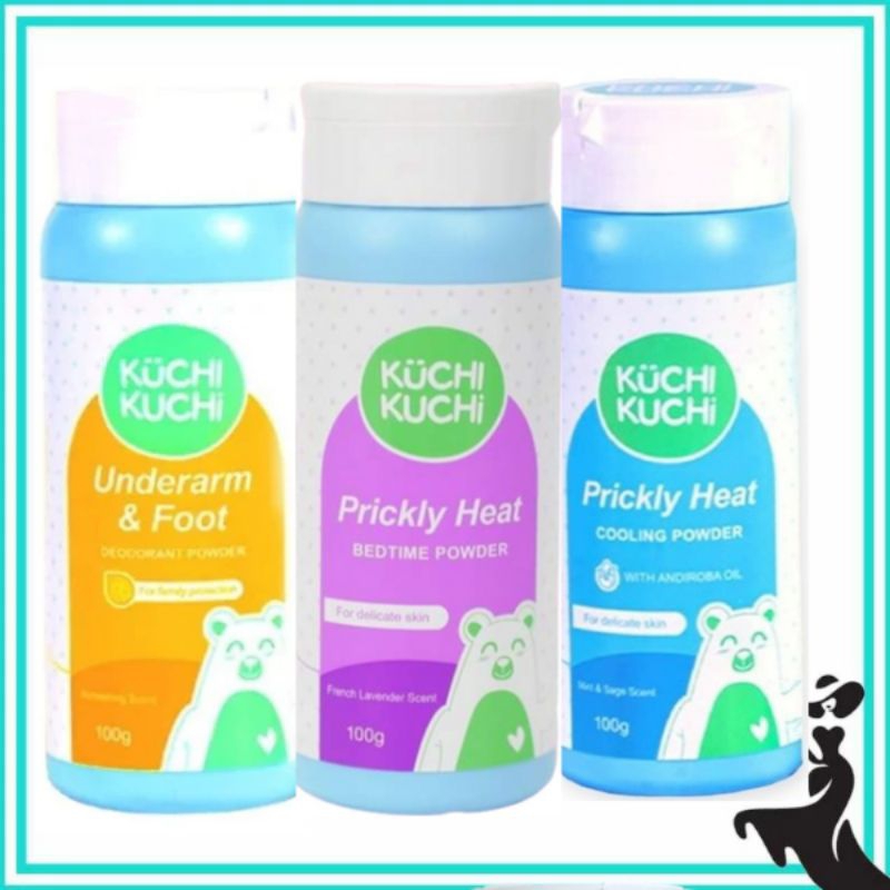 KUCHI Pricklyheat Cooling Powder /Underarm & foot /Bedtime Powder 100g ...