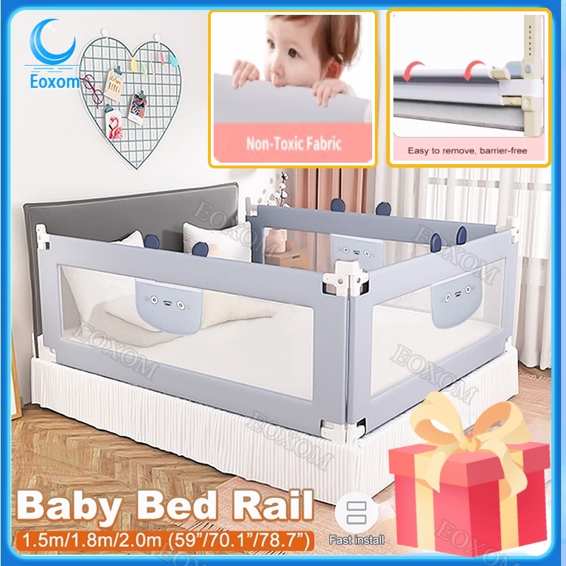 Bed Fence for Baby Queen/king Size Slide Down Safety Bed Guard Bed ...