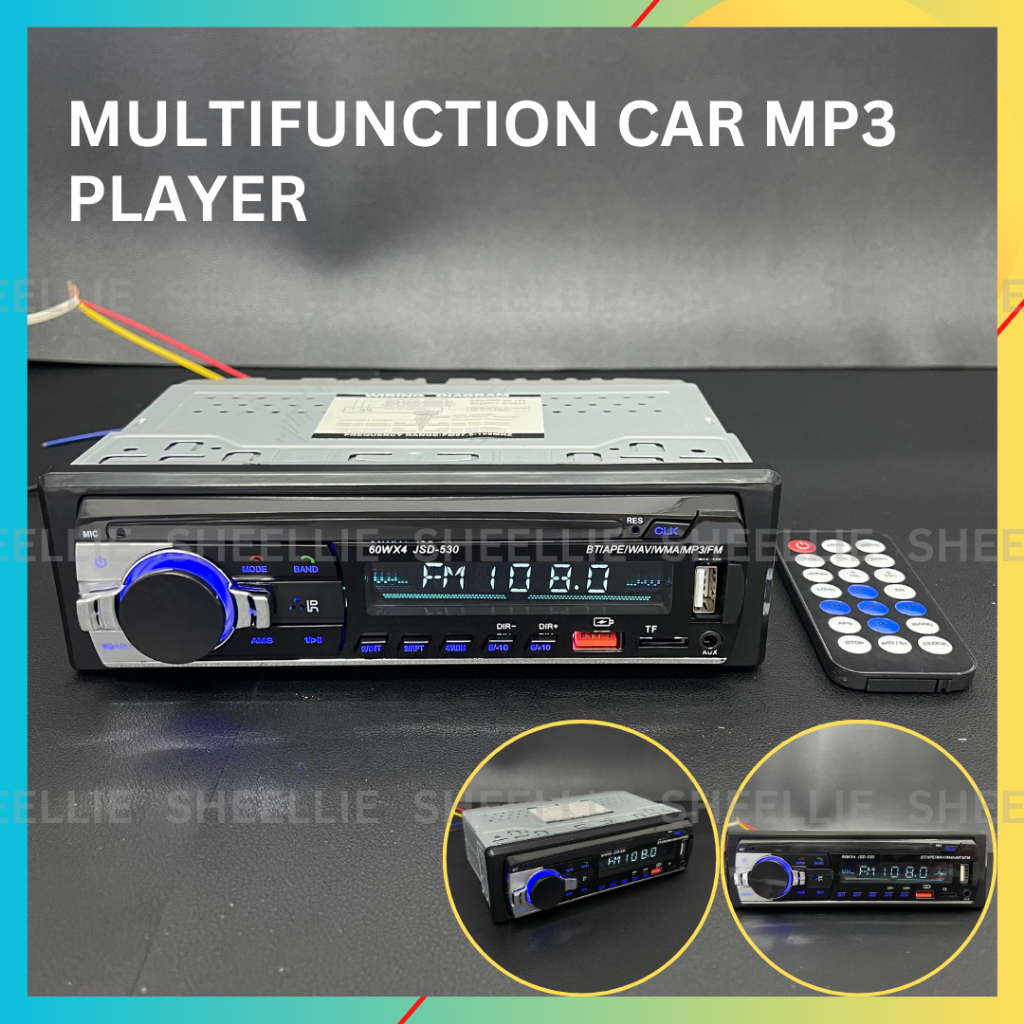 COD Universal Standard Car MP3 Player with Remote Control 12V Radio ...