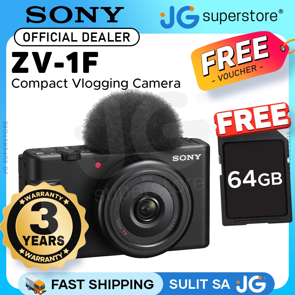 Sony ZV-1F Vlogging Digital Camera with Ultra-Wide Angle 20mm f/2 Prime ...