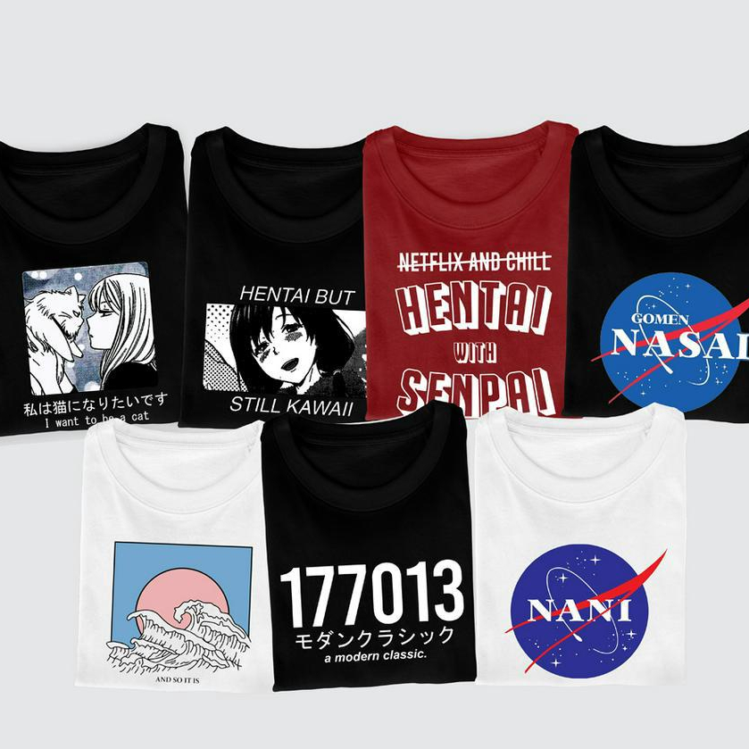 LAZKTEES Japanese Aesthetic T-shirt Ramen Nani Gomen Nasai Senpai Shirt ...