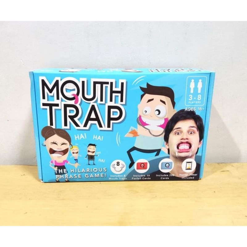 Mouth Trap the Loud Talking Mouthpiece Game with Forfeit Cards UK ...